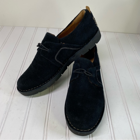 Clarks | Shoes | Clarks Artisan Unstructured Un Ava Black Suede Loafers ...